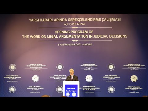 DANIŞTAY BAŞKANI ZEKİ YİĞİT YARGI KARARLARINDA GEREKÇELENDİRME ÇALIŞMASI AÇILIŞ PROGRAMINDA KONUŞTU