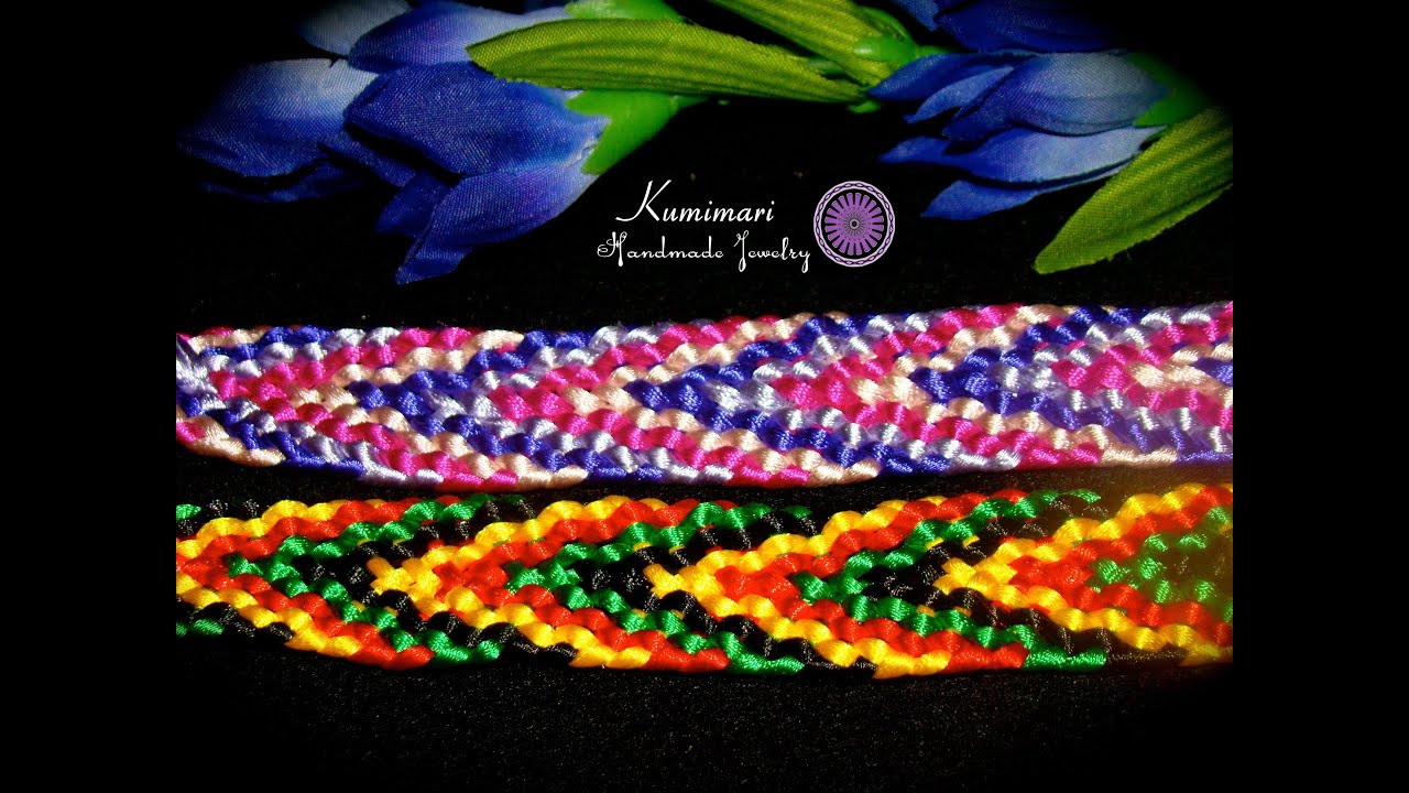 Kumimari 26: Chevron Design on a round Kumihimo Loom/ Disenio Chevron ...