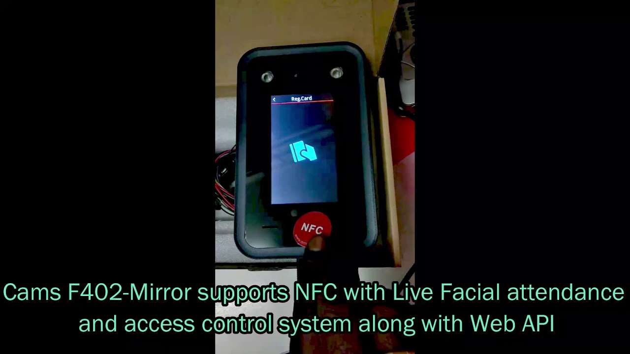 Face Recognition Attendance with NFC Card support | CAMS F402-Mirror ...