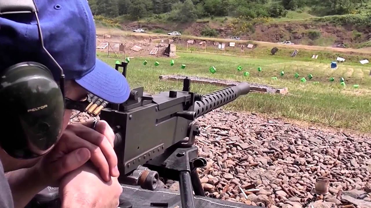 Tommy and the M-1919 .30 cal Machine Gun - YouTube