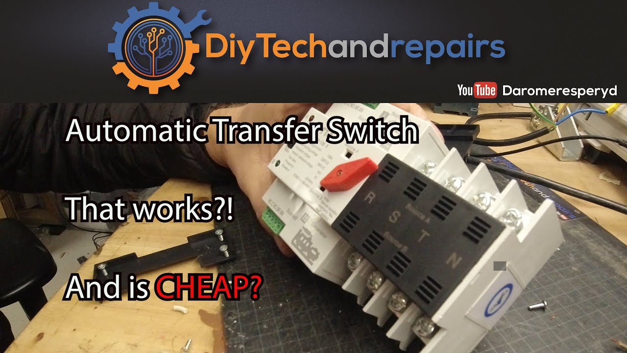 Automatic transfer switch setup for home DIY solar systems (You wont ...