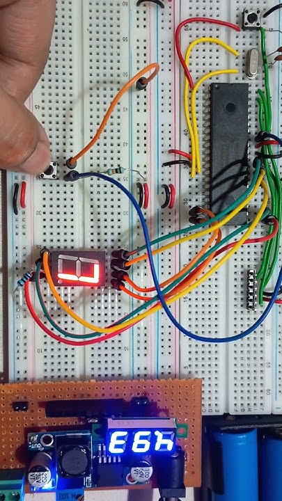 PIC18F45Q10 Microcontroller: Controlling Seven-Segment with a push button - Day 3 #edcret - YouTube
