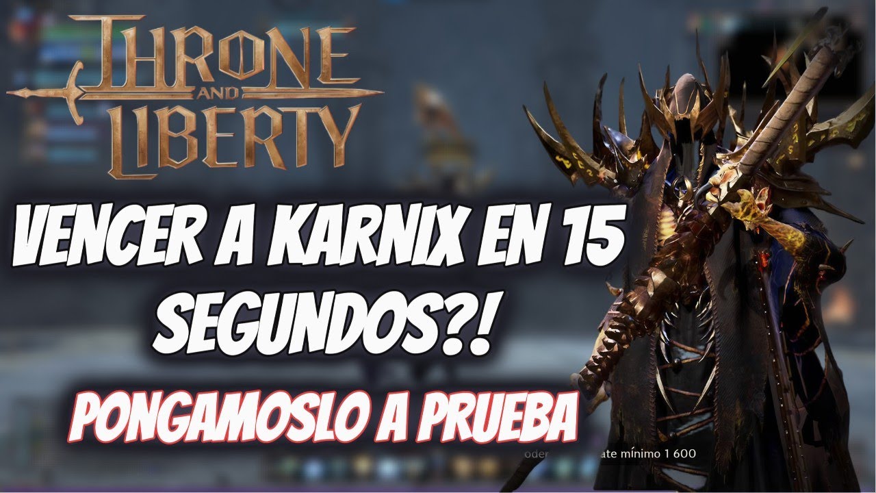 ASI SE VENCE A KARNIX EN 15 SEGUNDOS! 🤯 UNA LOCURA! | THRONE AND ...