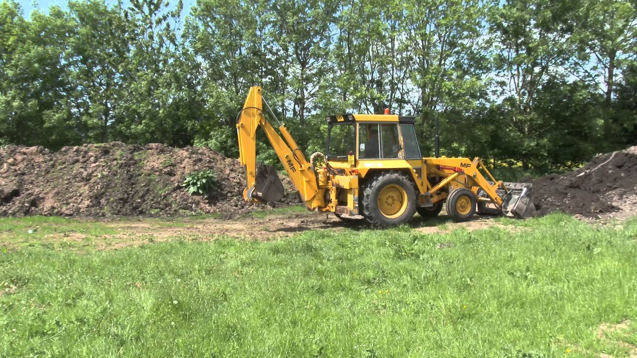 Massey Ferguson 50B put thru it's paces in Derbyshire in 2015 - YouTube