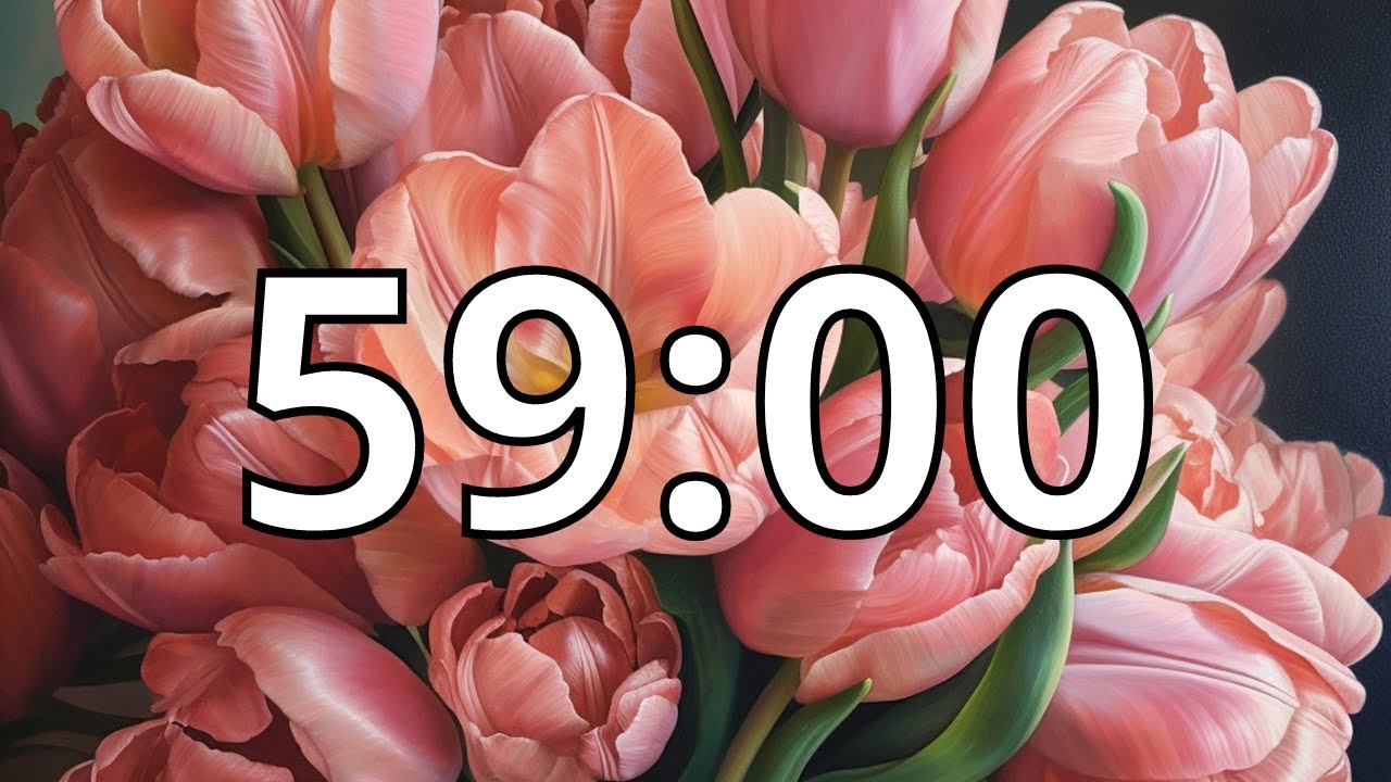 59 Minutes Timer with Music | Spring Timer - YouTube