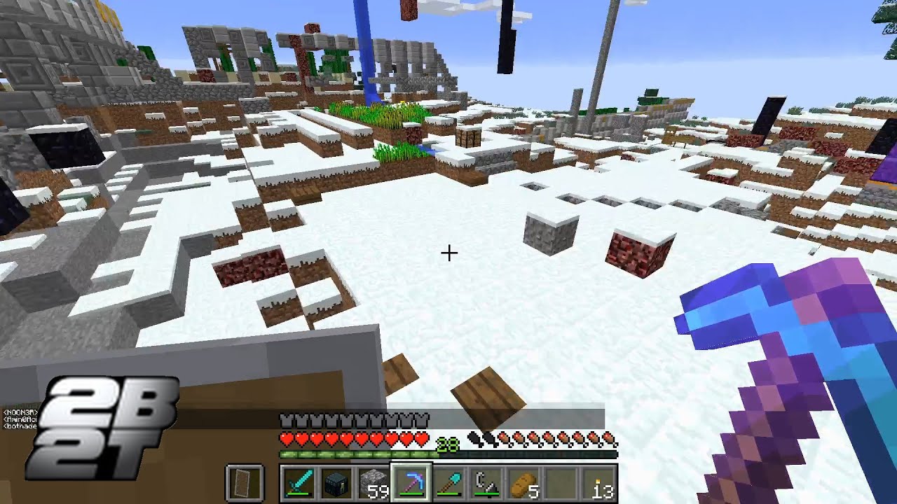 Exploring Ruins and More on 2b2t | 2b2t Survival #2 - YouTube