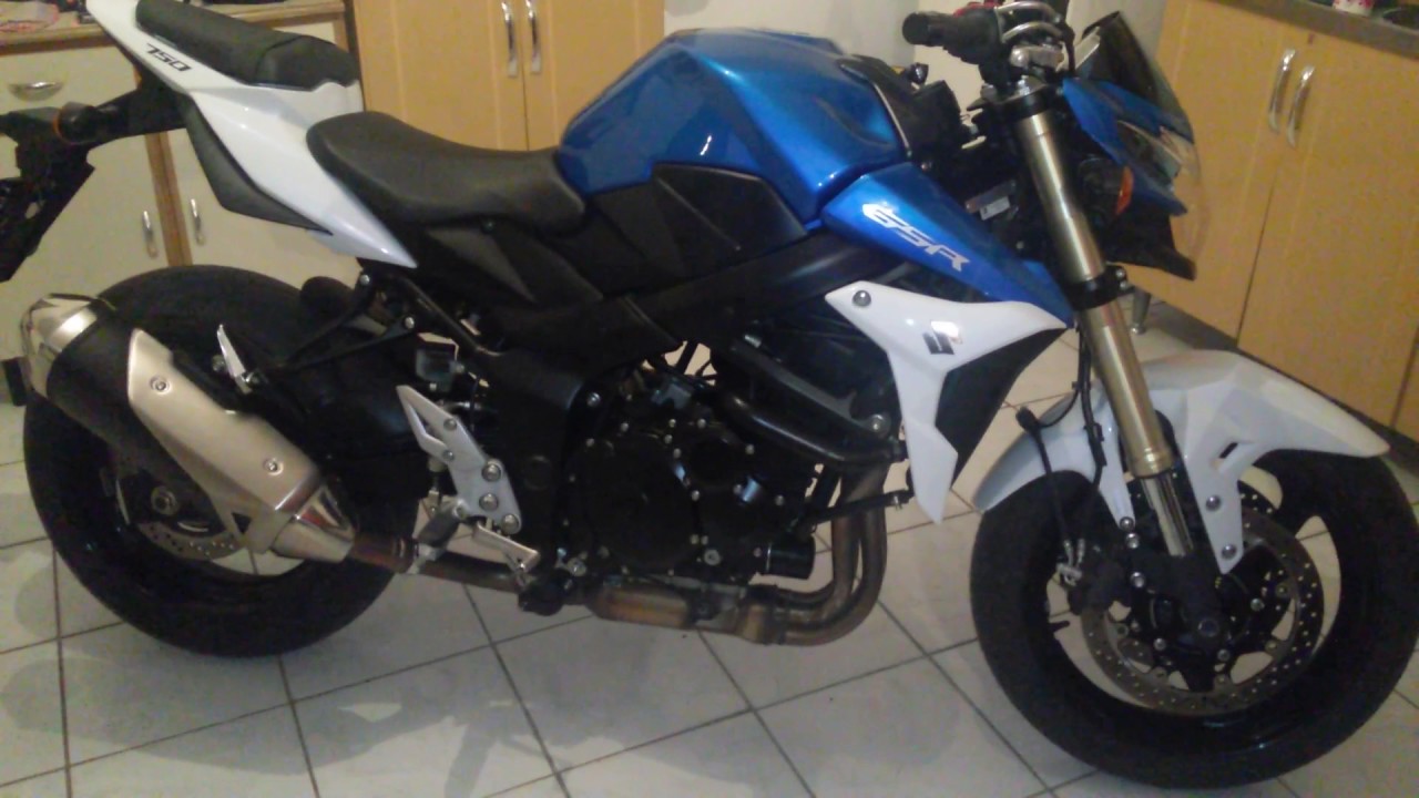 GSR 750 A.. azul com branca,não é a ZA.. - YouTube