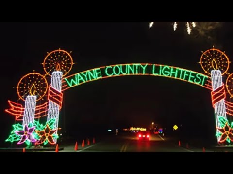 Wayne county lightfest ( Hines park Michigan) - YouTube