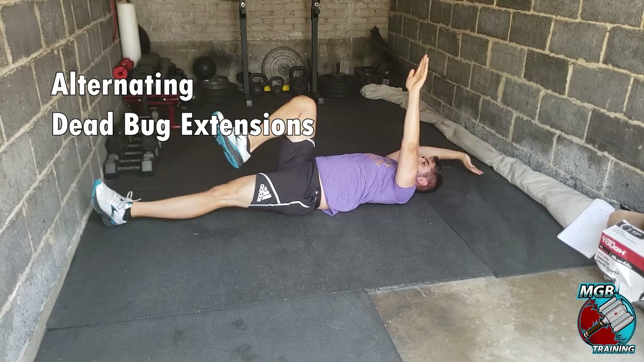 How to: Alternating Dead Bug Extension - YouTube