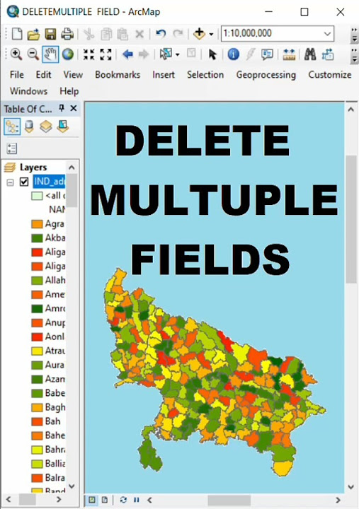 Delete multiple field using ArcGIS #arcgistutorial#qgis #delete #multiple #gis #extra #extra ...