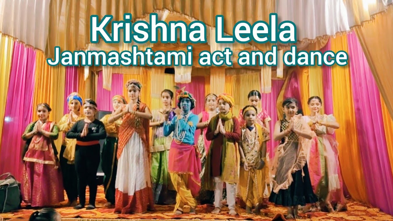 Krishna Leela | Janmashtami dance and play | charu Sharma dance - YouTube