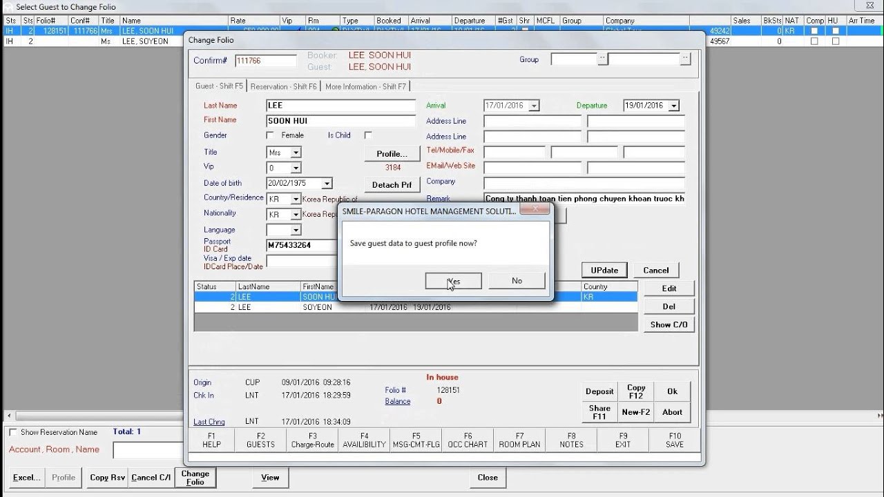 Check-in phần mềm smile - YouTube