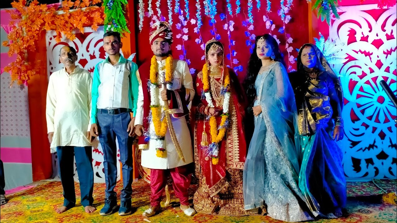 Saraswati weds Kamlesh jaimala program Gudri Katni 03/05/2022 - YouTube