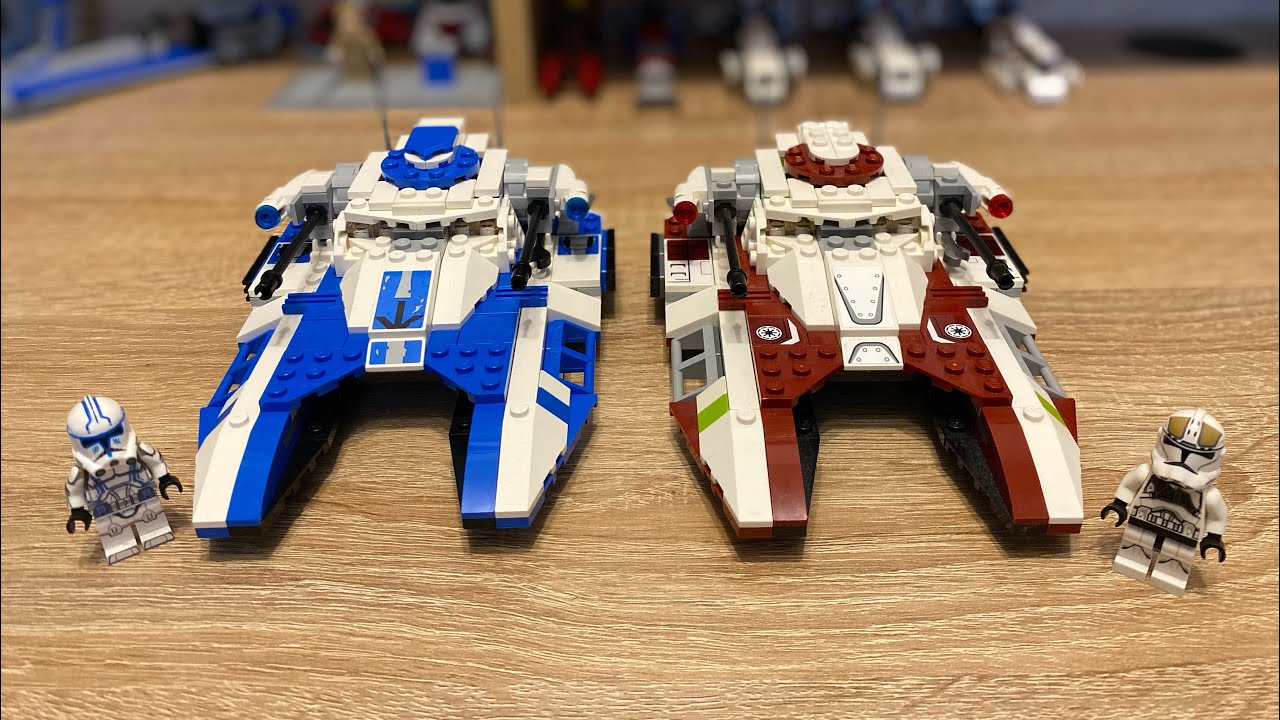 501st CUSTOM LEGO Republic Fighter Tank + Review / Comparison - YouTube