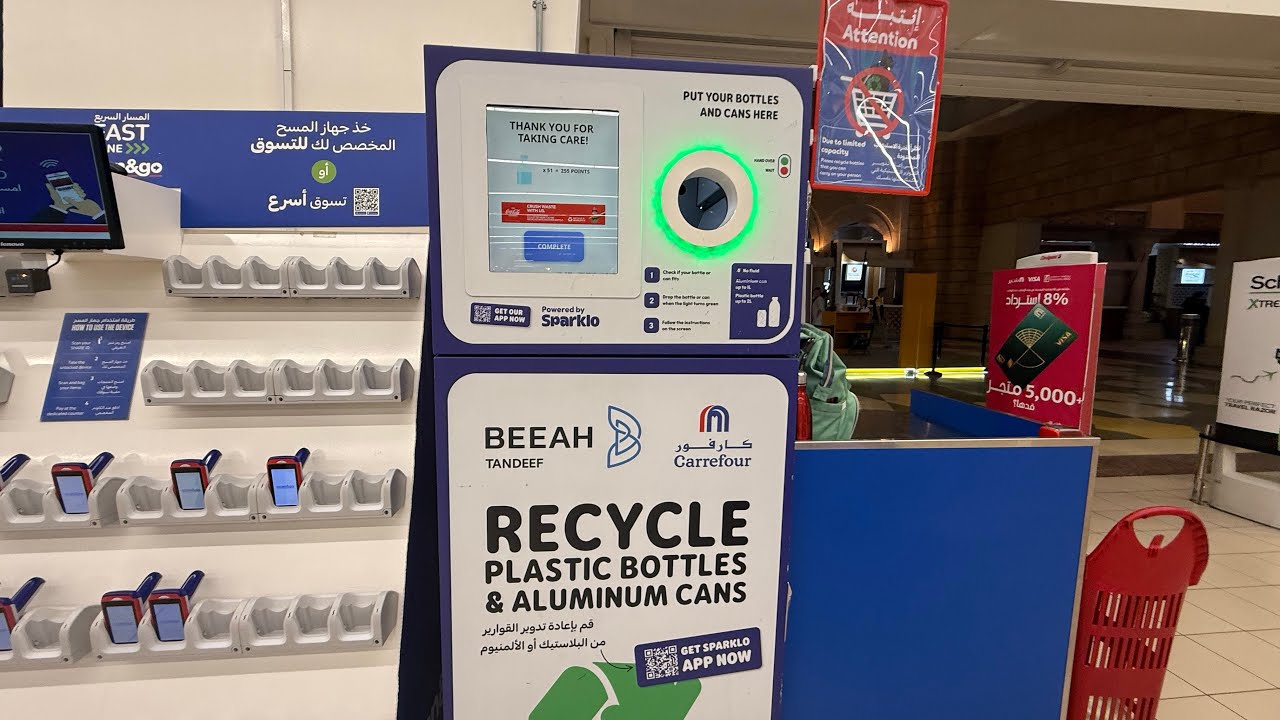Recycling Bottles and Earning Rewards with Sparklo ♻️ - YouTube