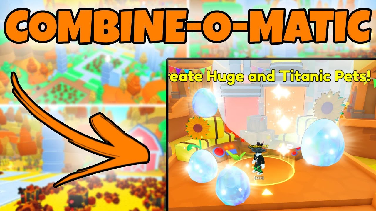 CATE HUGEURI FACEM IN COMBINE-O-MATIC IN PET SIMULATOR 99 - YouTube