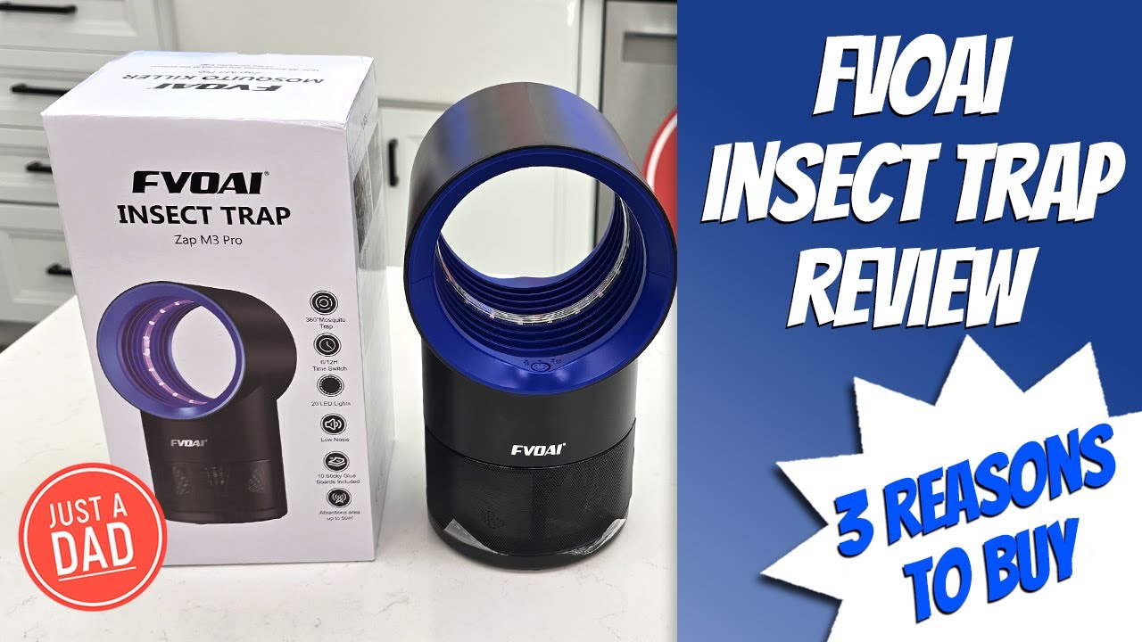 FVOAI Indoor Insect Fly Trap Unboxing & REVIEW - YouTube