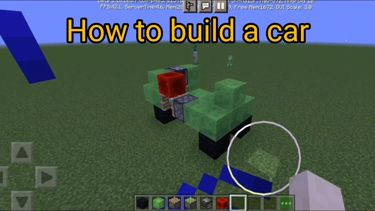minecraft || how to build a car || minecarft tricks || TNT minecraft ...