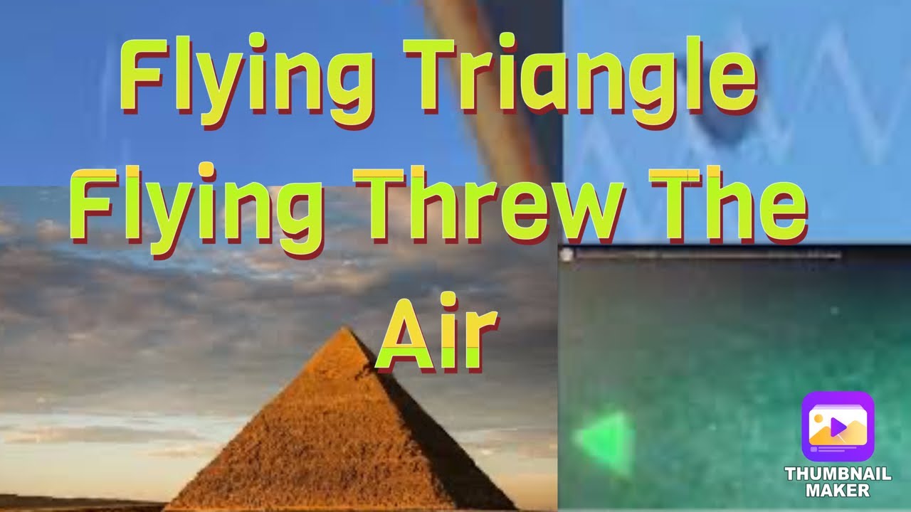 Flying Triangle Pyramid Saucer Caught On Footage New 2021 - YouTube