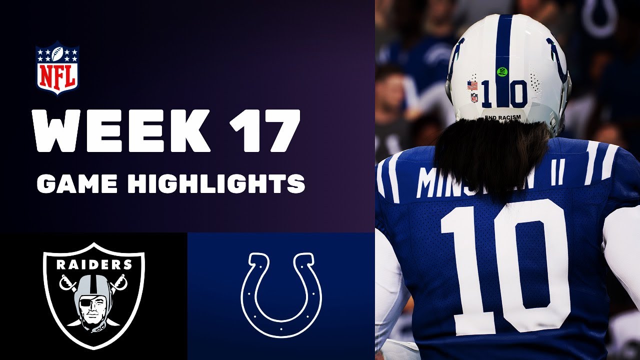 Raiders vs Colts Week 17 Game Highlights - YouTube