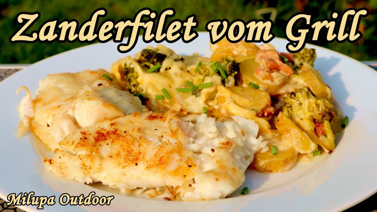 Zanderfilet Auf Dem Grill