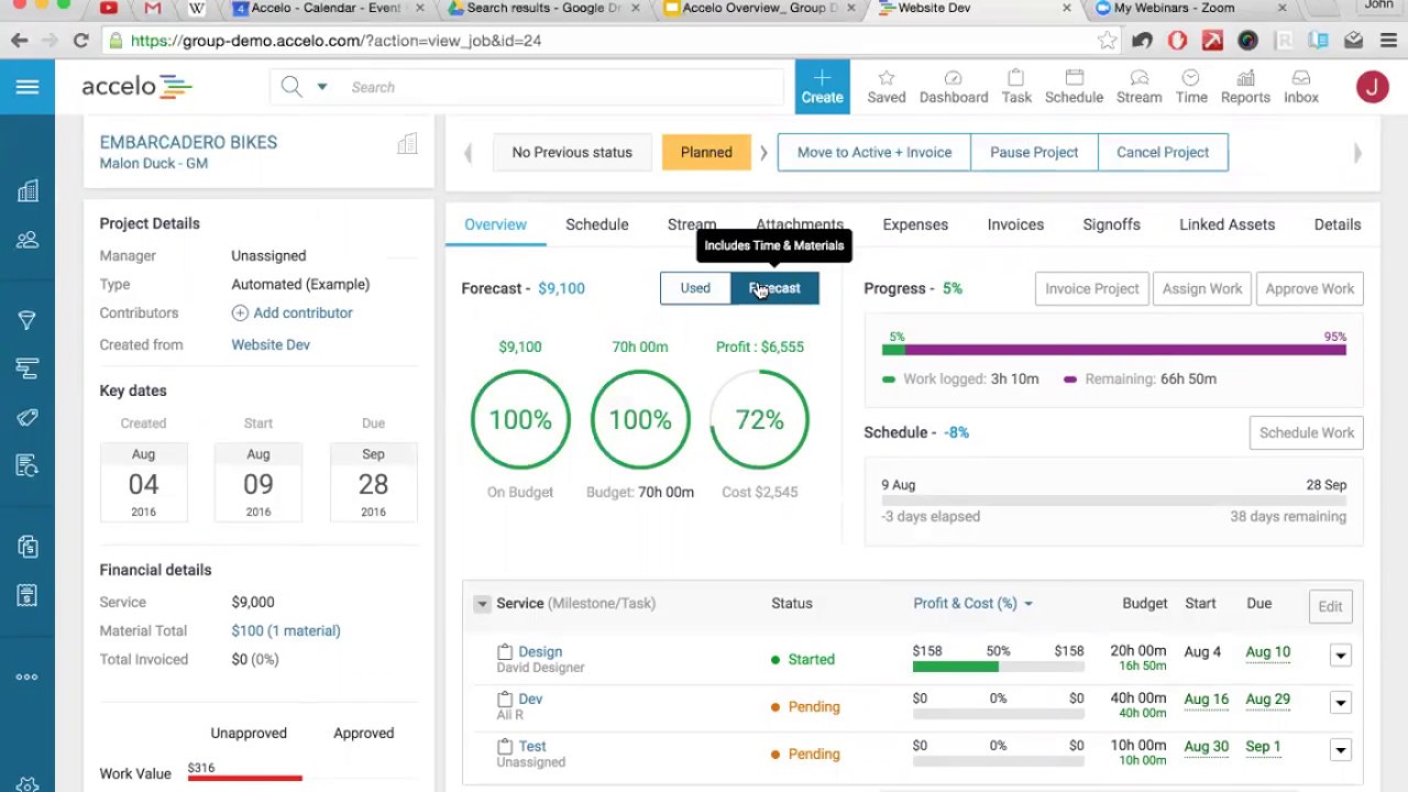 Accelo Workflow Overview - YouTube