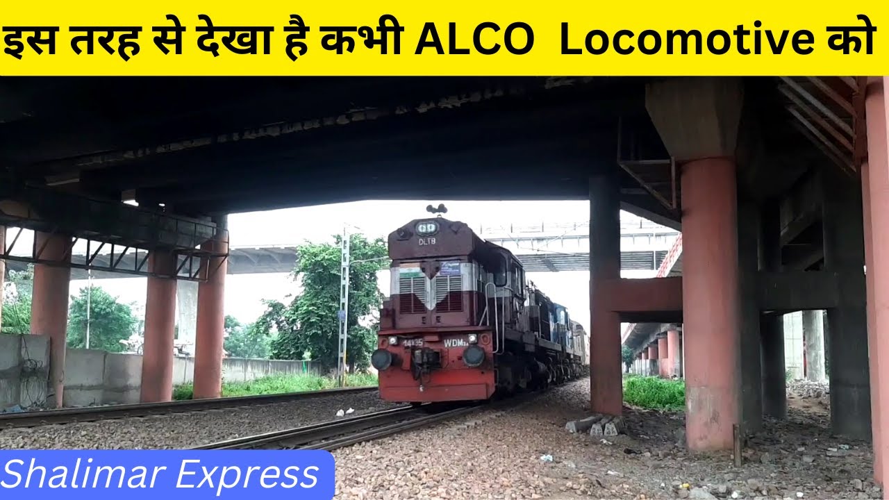 jammu tawi jaisalmer shalimar express with TKD Twin Alco WDM3A ||14646 ...