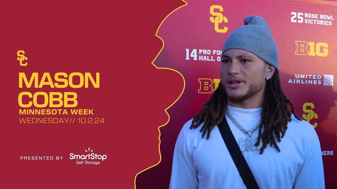 USC LB Mason Cobb | Wednesday of Minnesota Week - YouTube