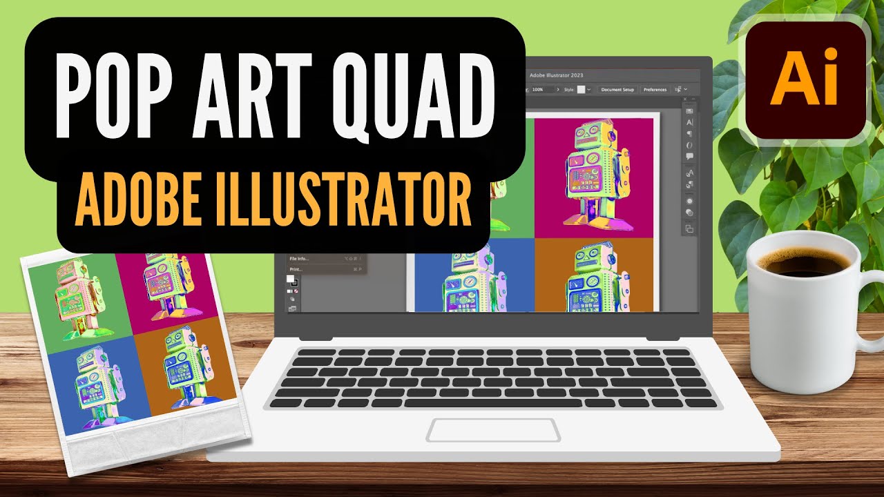 How to make a Pop Art Selfie in ILLUSTRATOR | Easy Beginner Adobe ...