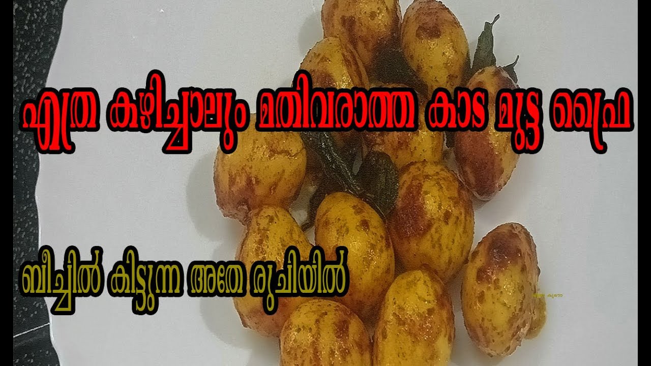 കോഴിക്കോടൻ സ്‌റ്റൈൽ കാട മുട്ട ഫ്രൈ| kada mutta fry | quail egg fry # ...