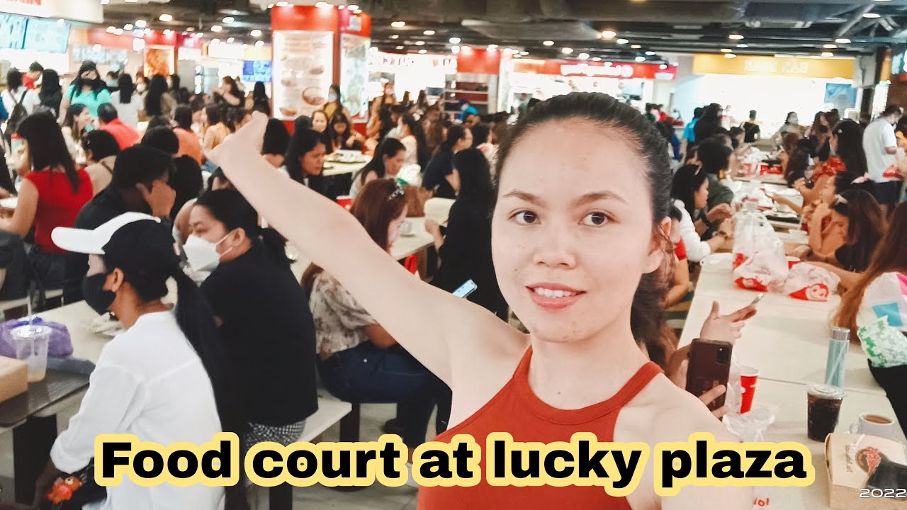 orchard food court lucky plaza orchard road singapore - YouTube