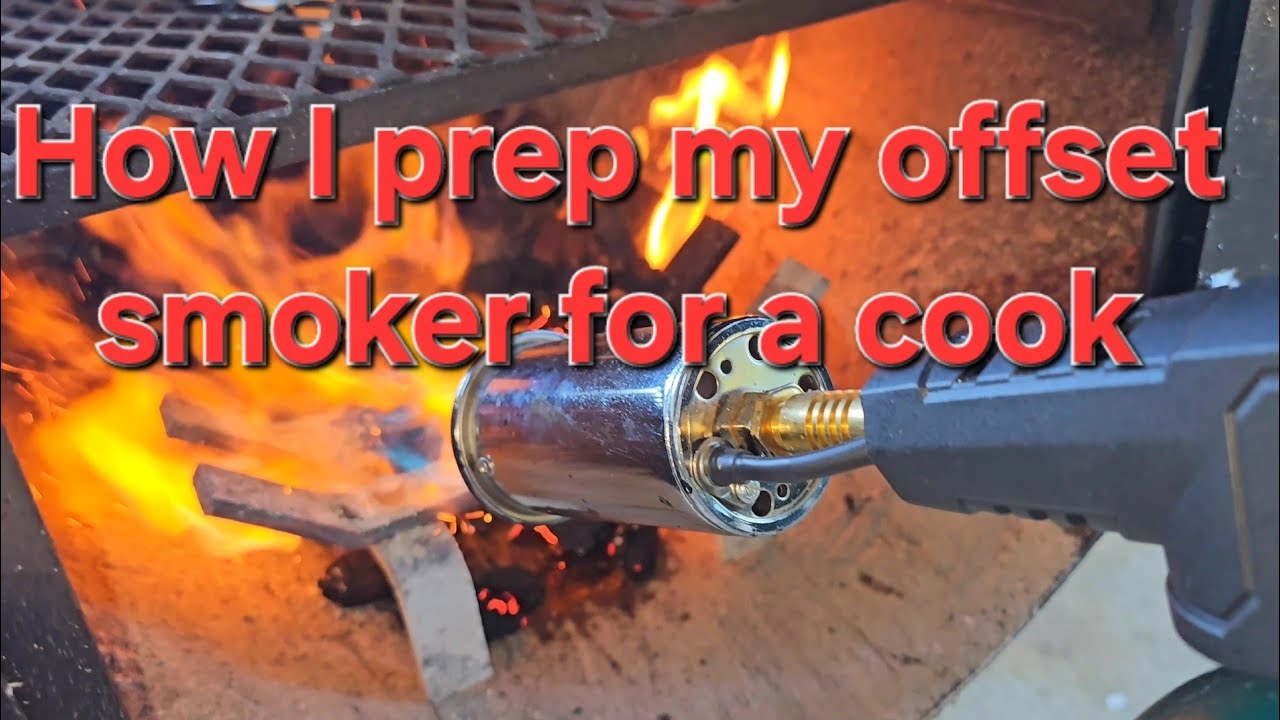 How I prep my offset smoker for a cook - YouTube