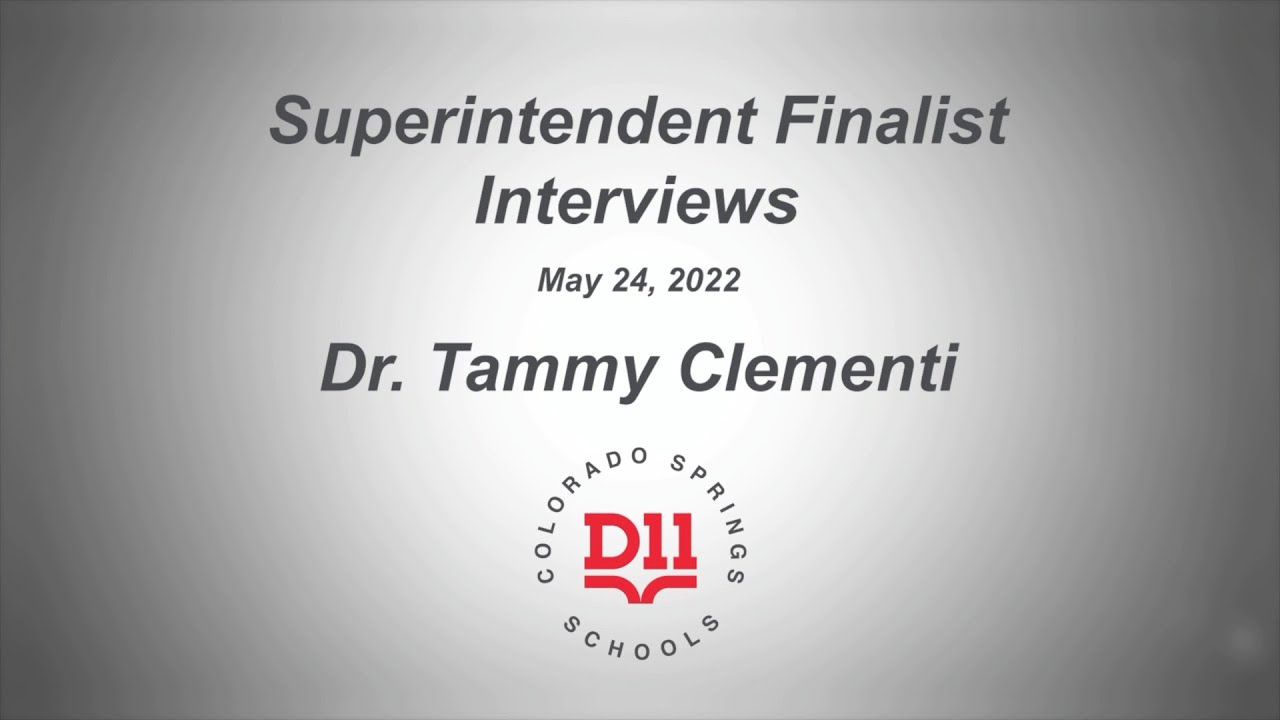 Superintendent Finalist Interviews - Dr. Tammy Clementi - YouTube