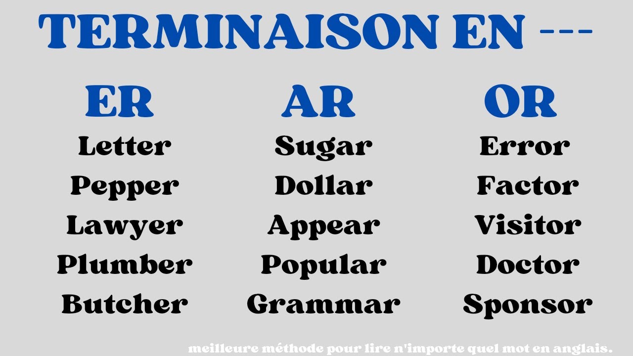 La clé pour une prononciation fluide des mots en er, ar, et or - YouTube