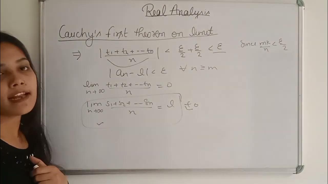 Cauchy's first theorem on limits || proof with examples || Real analysis - YouTube