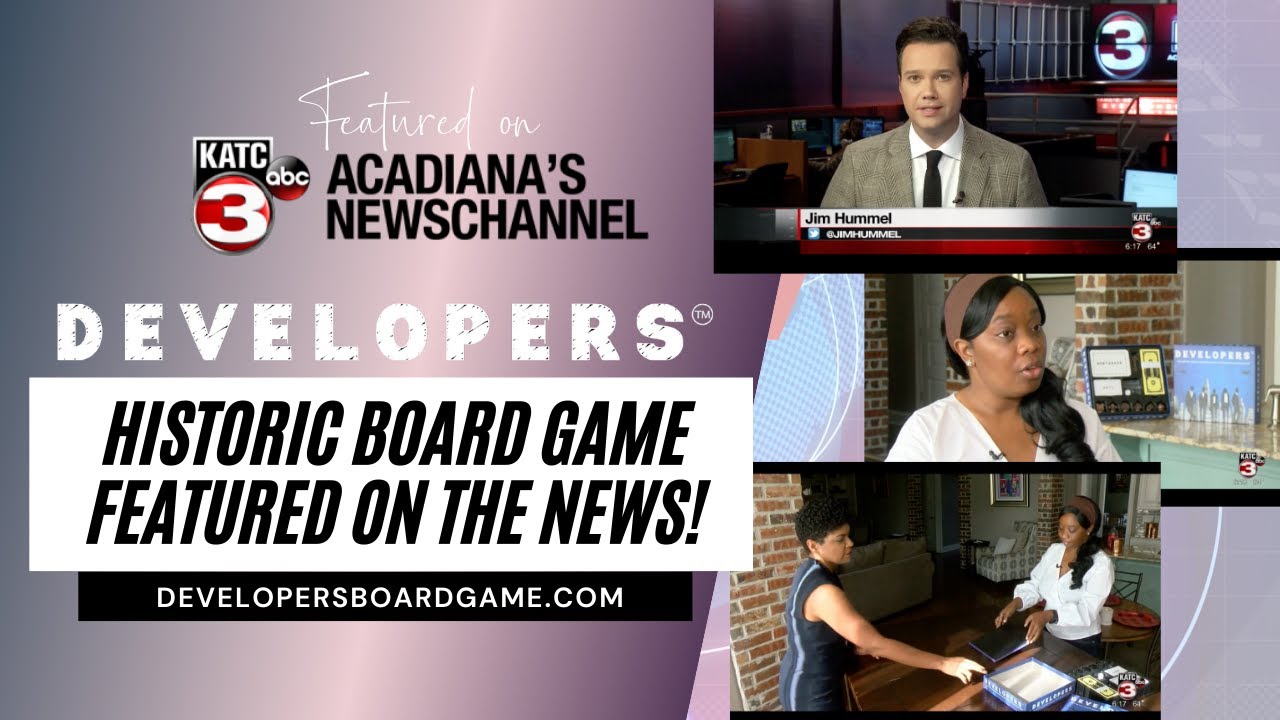 Developers Board Game Featured on KATC ABC News - YouTube