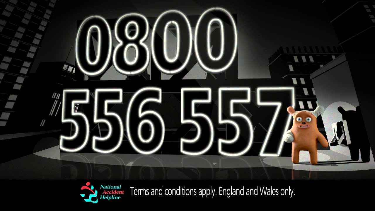 National Accident Helpline Ad - "No win. no fee, no risk guarantee ...