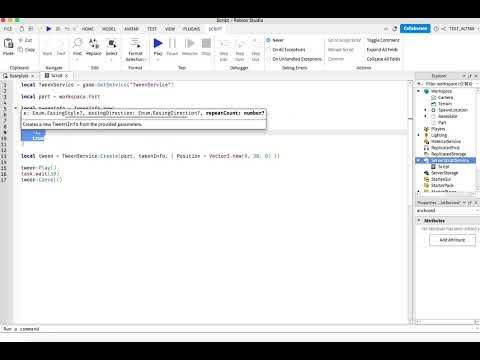 HOW TO ANIMATE PART LOOP WITH TWEENSERVICE 2023 ROBLOX STUDIO LUA SCRIPTING TUTORIAL [WORKING ...