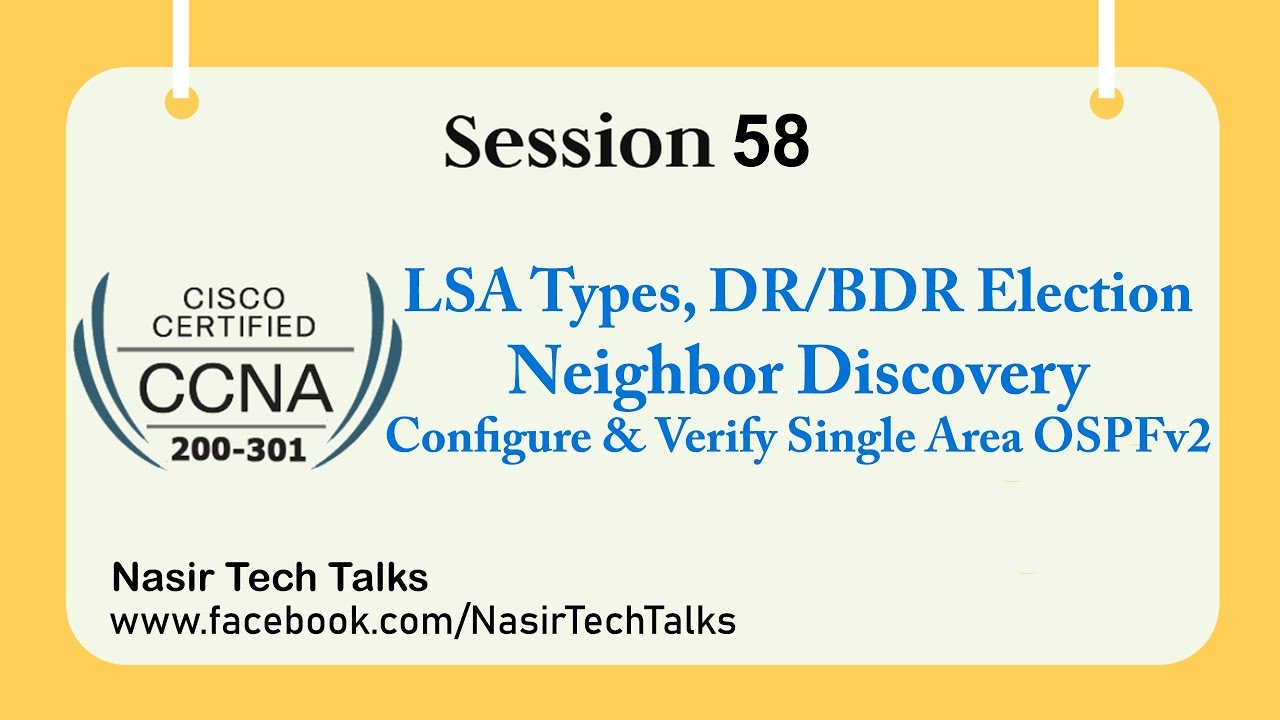 CCNA 200-301 | OSPF Part 3 | OSPF Operation | DR/BDR Election | Router ...