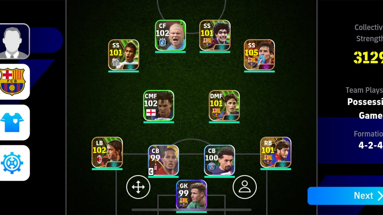 NEW 4 2 4 FORMATION MESSI SPEED 102 ACCELERATION 101 EFootball NEW 4 2 4 FORMATION MESSI SPEED 102 ACCELERATION 101 EFootball
