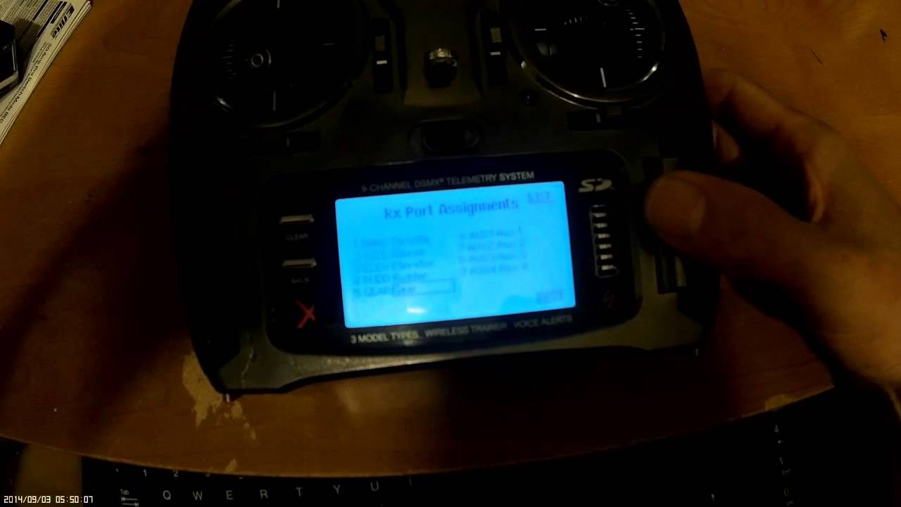 Setting up a Spektrum DX6, DX9, and DX18 for SAFE - YouTube