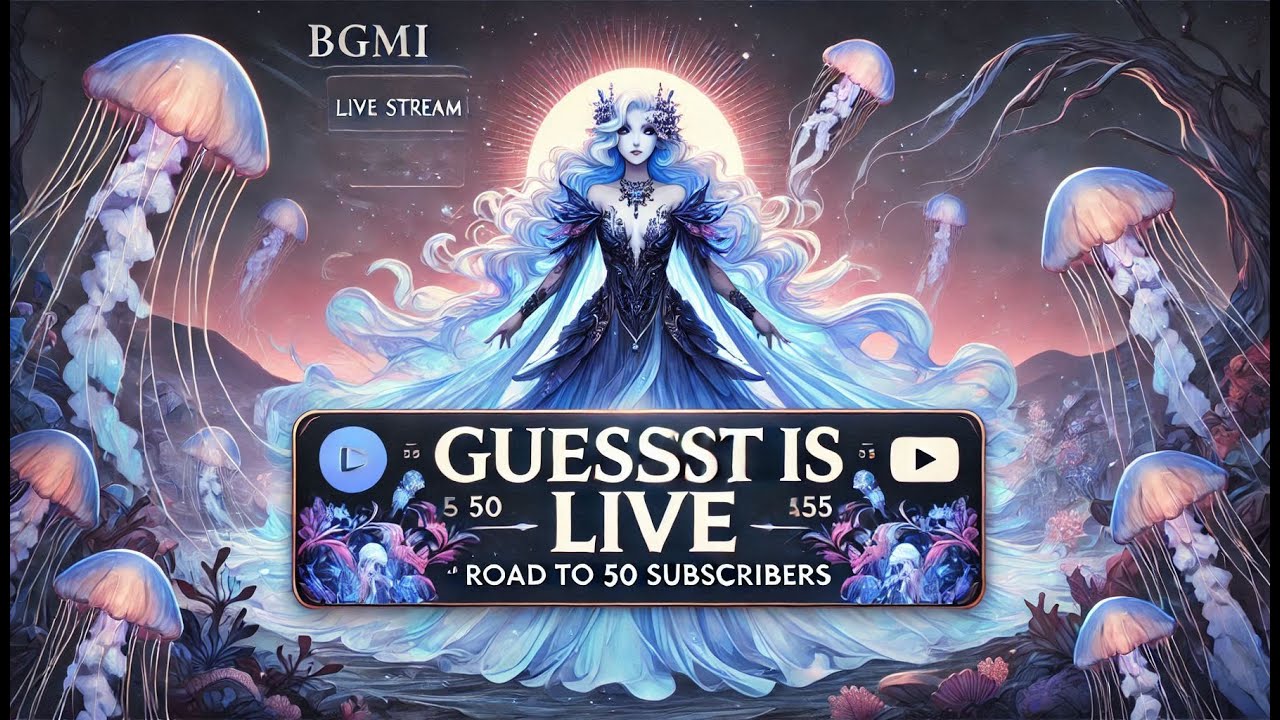 Conqueror Rank Push | Live BGMI Action | Road to 50 Subscribers | Guessit is live - YouTube