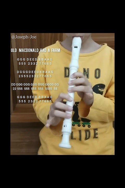 Bermain Recorder Old MacDonald Had A Farm #shorts #youtubeshorts - YouTube