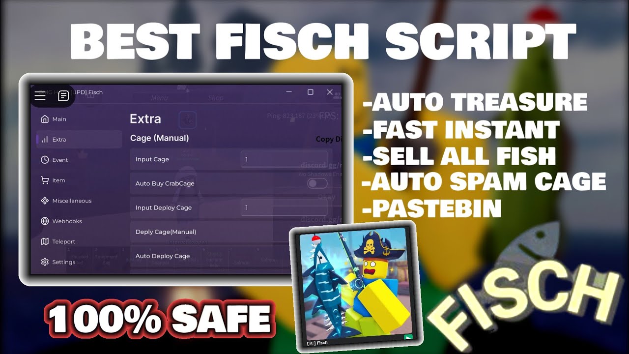 Fisch Script Hack | Auto Instant Fish Auto Treasure Hunt Nuke MiniGame ...