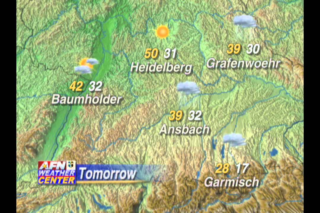 AFN Weather Center 2 Day Forecast - YouTube