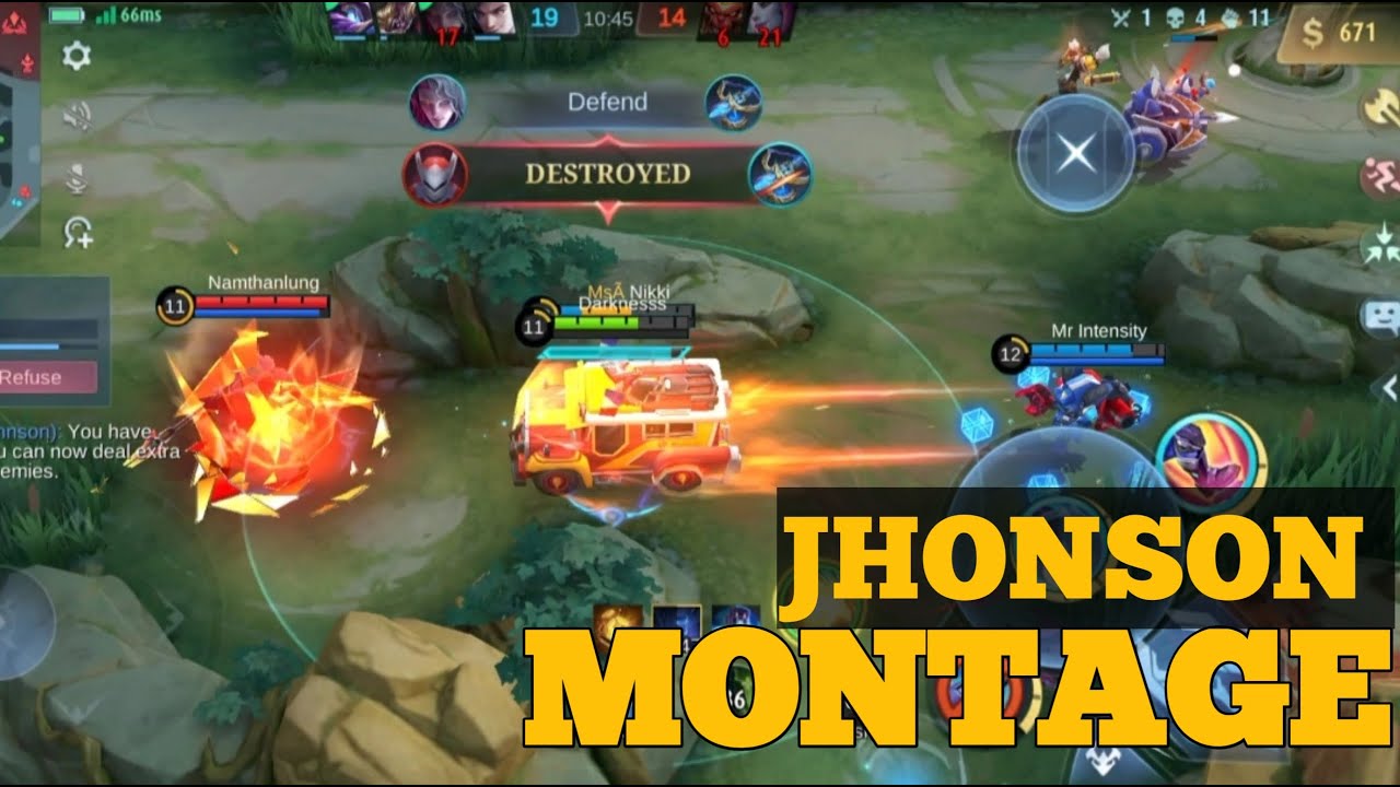 Jhonson best montage!! Jhonson mlbb best moments -Mobile legends - YouTube
