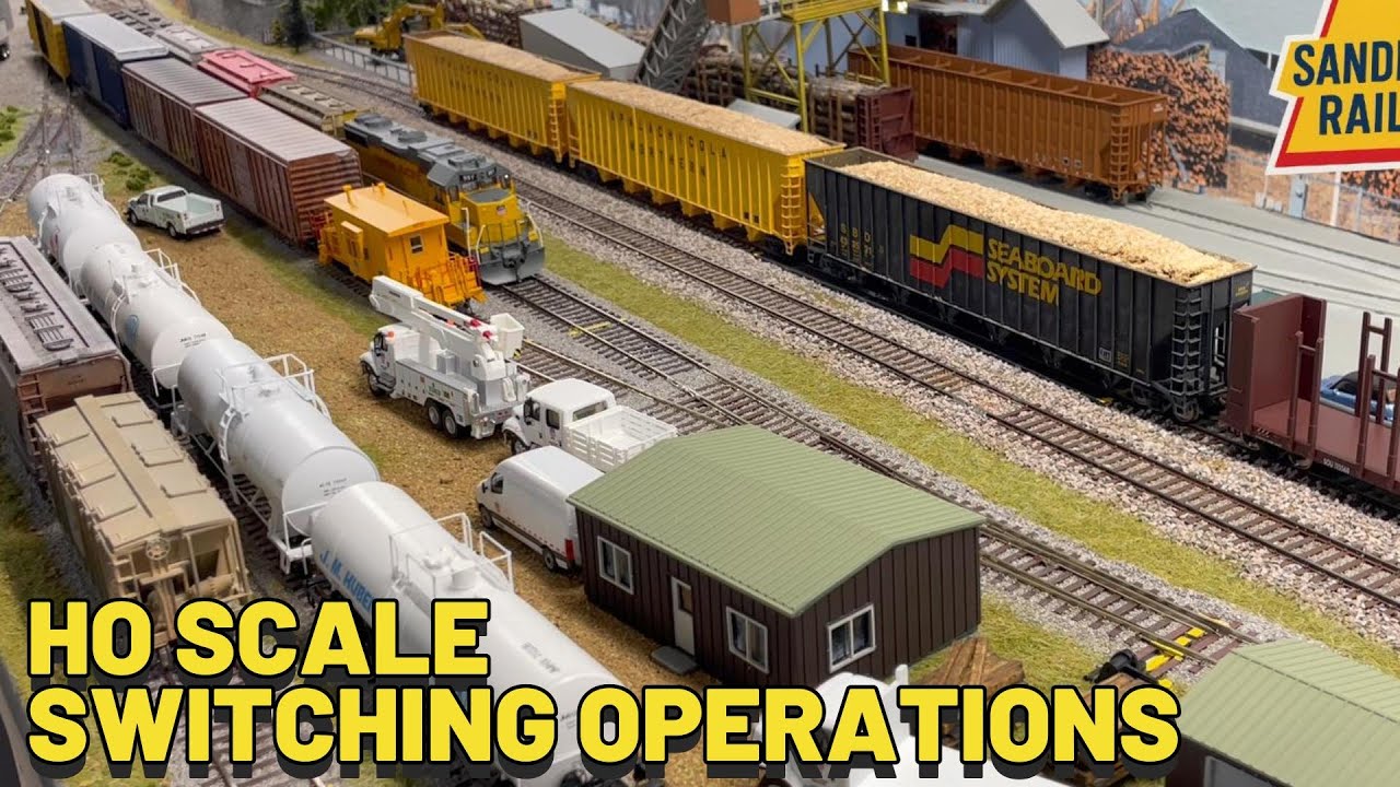 Realistic Switching Operations~HO Scale~Switching Layout - YouTube