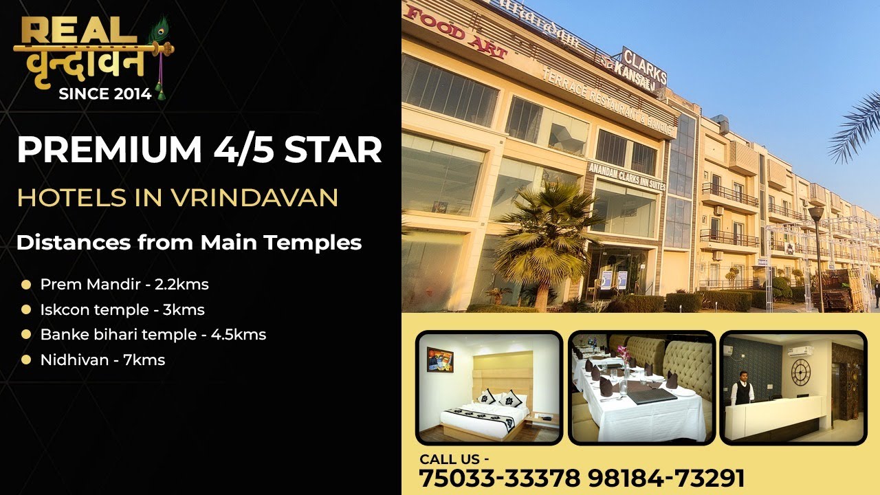 Best 5 Hotels In Vrindavan For Your Comfort Stay | 5 Star Hotels In ...
