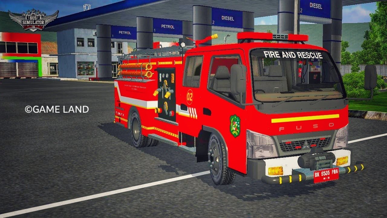 Bussid _ Fire and rescue vehicle mod for bus simulator _bussid bus mod ...