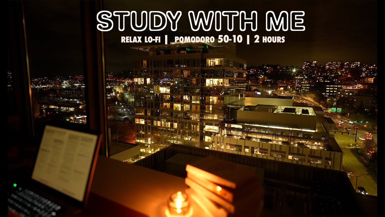 2-Hour Study With Me 🌌 Cloudy Night Focus 📚 Lofi Beats for Calm ...